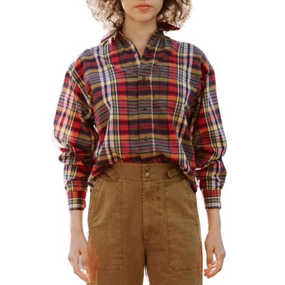 THE GREAT. | Tops | New The Great Cottage Shirt In Bluegrass Plaid ...